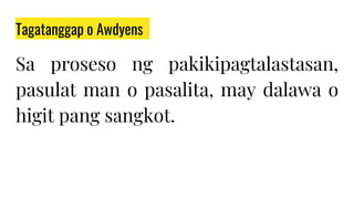 Pagpapasining ng diskurso | PPTX