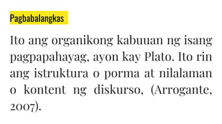Pagpapasining ng diskurso | PPTX