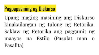 Pagpapasining ng diskurso | PPTX