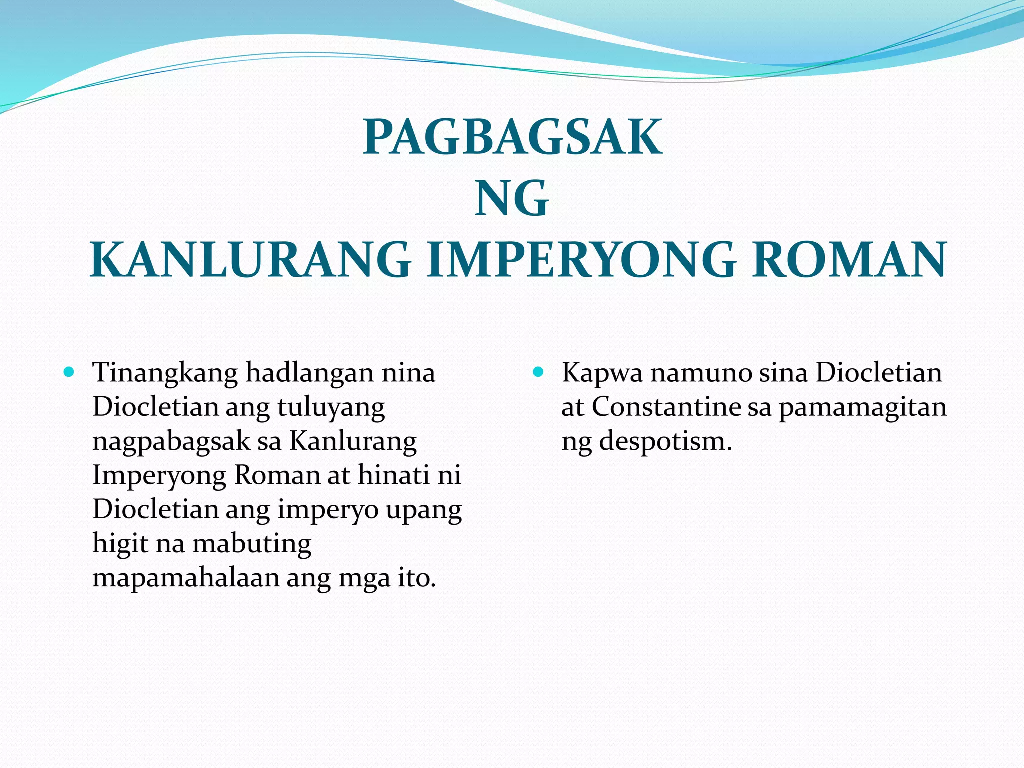Pagpasok ng middle ages | PPTX