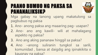 Pagpili at Paglimita ng Paksa ng Pananaliksik | PPTX