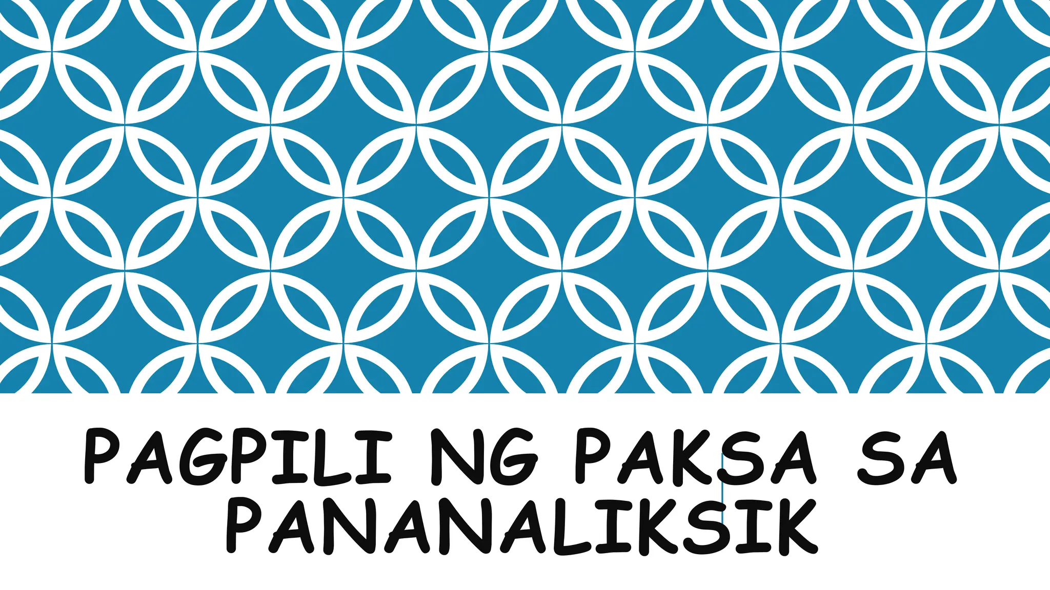 PAGPILI NG PAKSA SA PANANALIKSIK FILIPINO | PDF