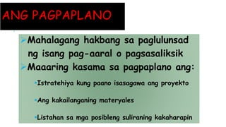 PAGPILI NG PAKSA SA PANANALIKSIK FILIPINO | PDF