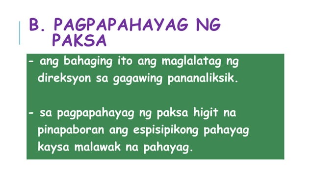 PAGPILI NG PAKSA SA PANANALIKSIK FILIPINO | PDF