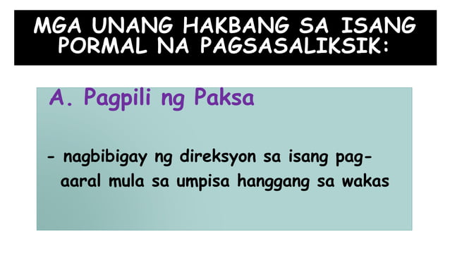 pagpilingpaksa-ppt.pptx pagbasa at pagsusuri | PPT | Free Download