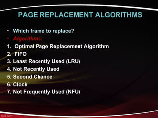 Page Replacement | PPT
