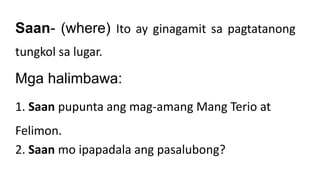 Pagsagot sa mga Tanong | PPTX