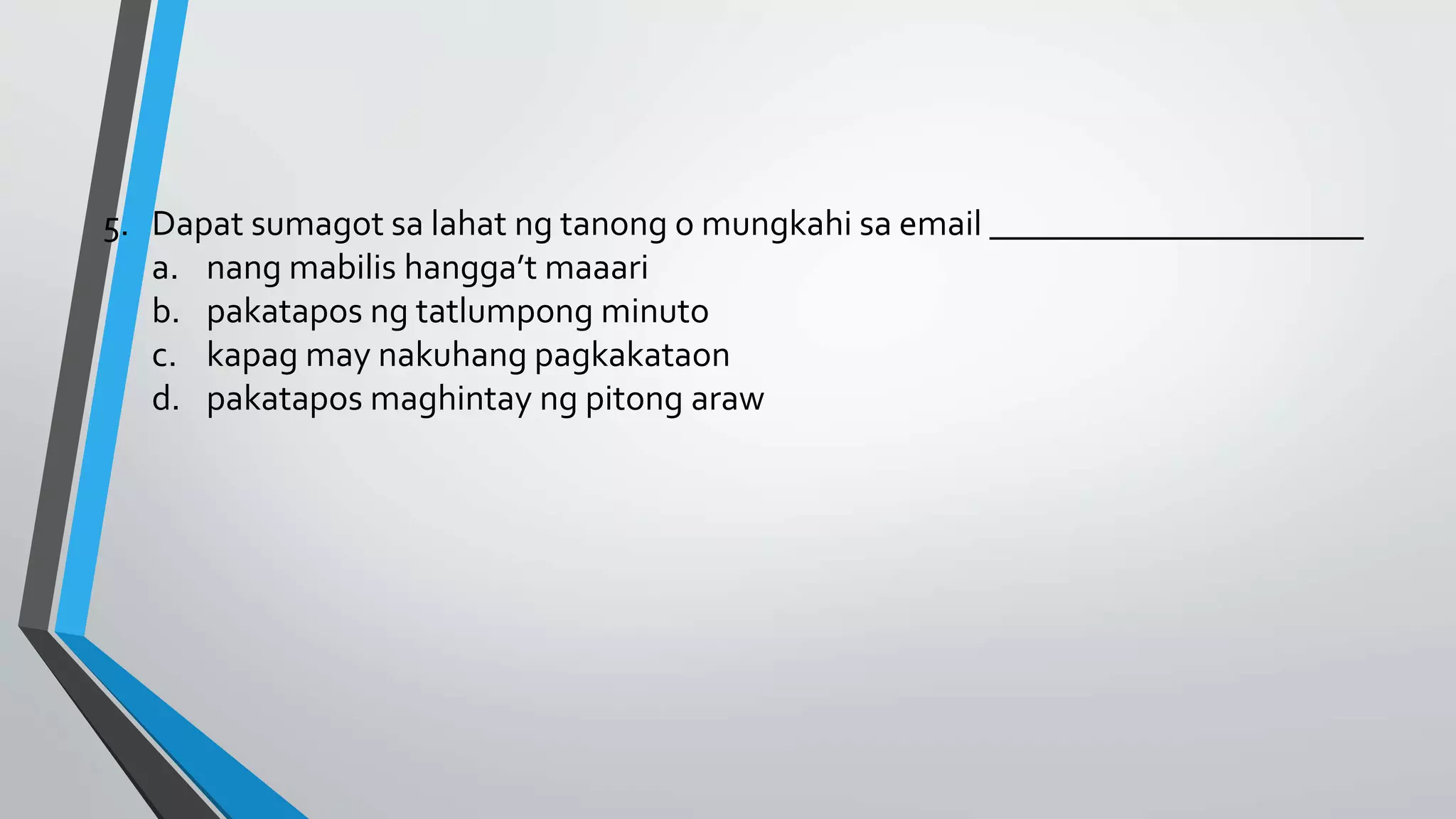 PAGSALI SA DISCUSSION FORUM AT CHAT SA LIGTAS AT RESPONSABLENG ...