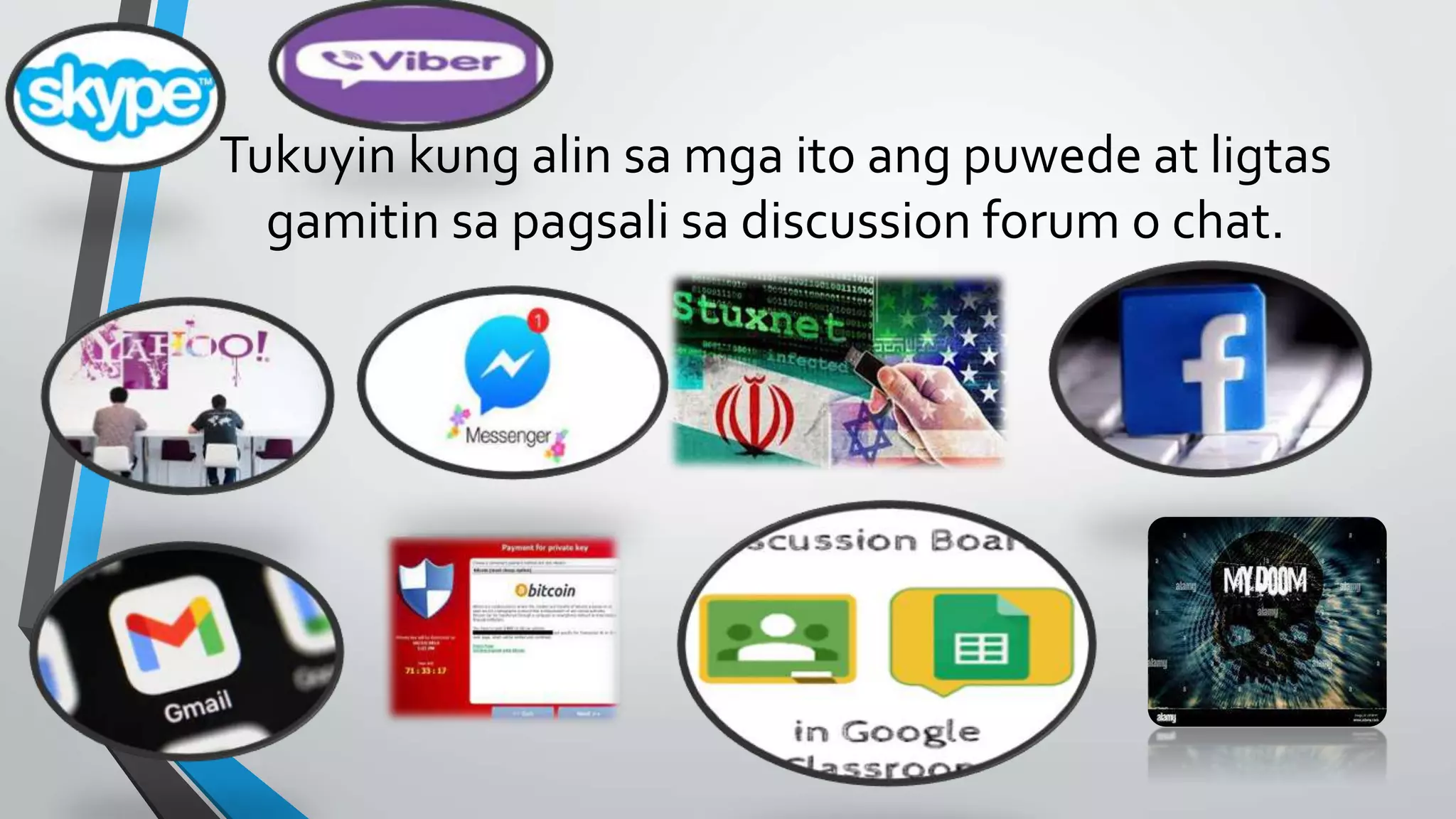 PAGSALI SA DISCUSSION FORUM AT CHAT SA LIGTAS AT RESPONSABLENG ...