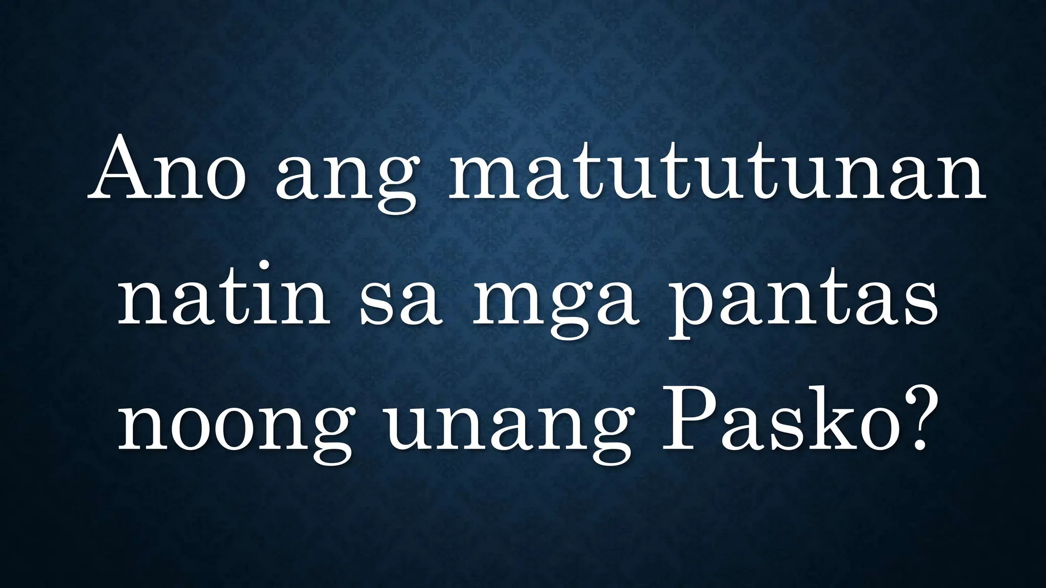 Worship Service Sermon Notes: Pagsamba: Isang uri ng pasasalamat sa ...