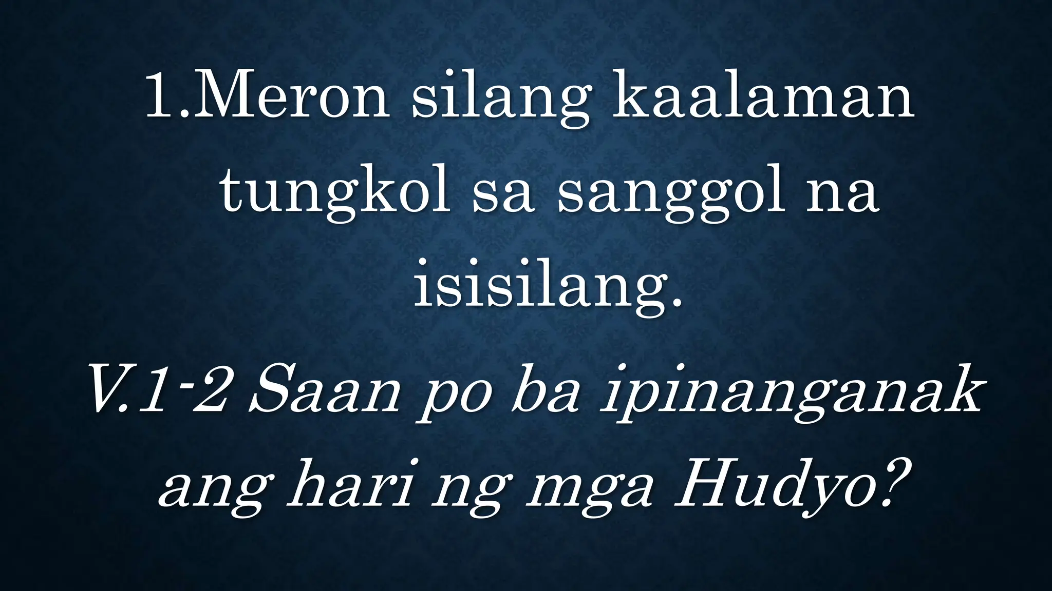 Worship Service Sermon Notes: Pagsamba: Isang uri ng pasasalamat sa ...