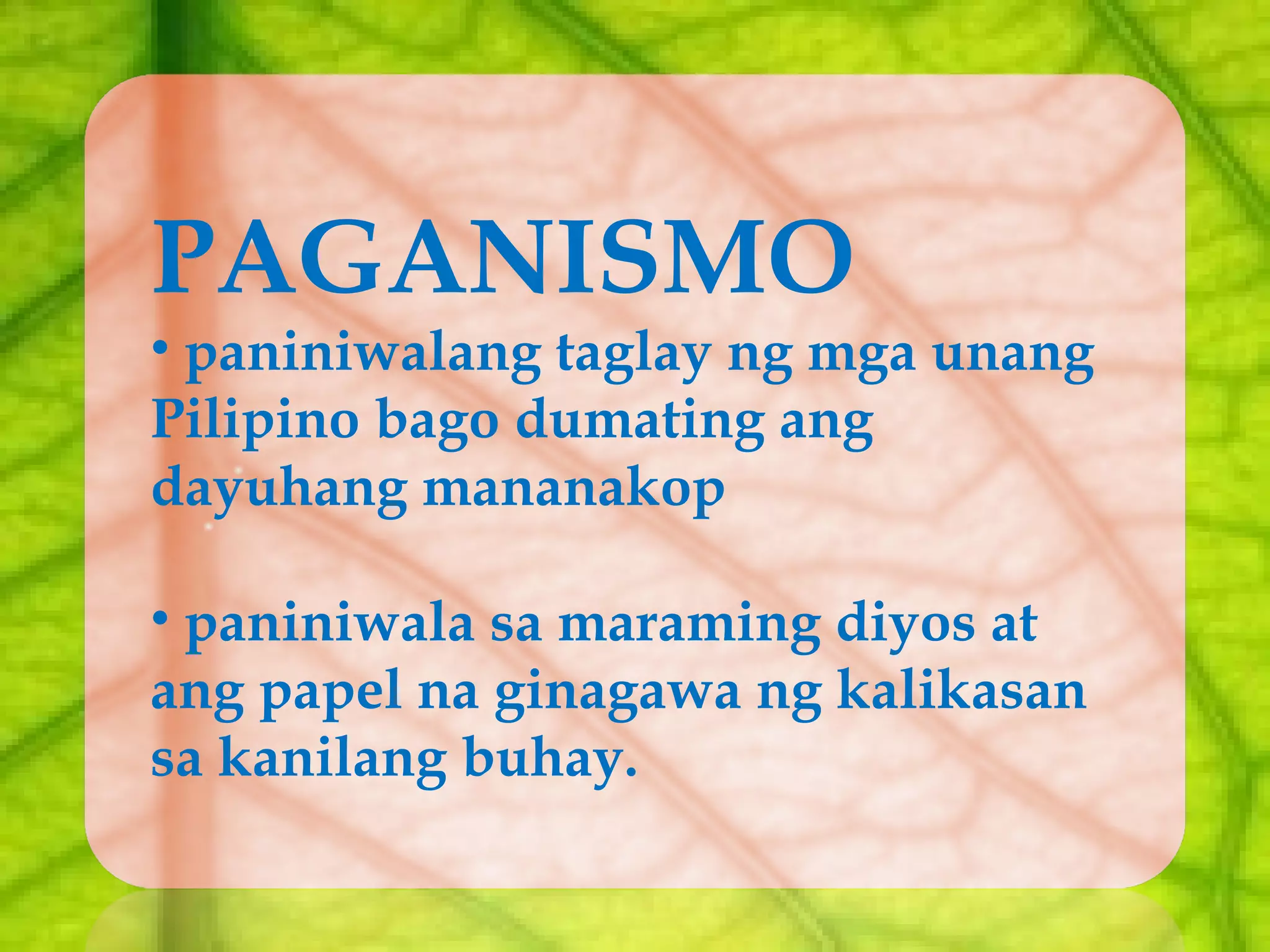 Pagsamba ng mga sinaunang pilipino | PPT