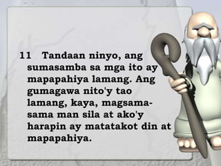 Pagsamba sa mga diosdiosan | PPTX