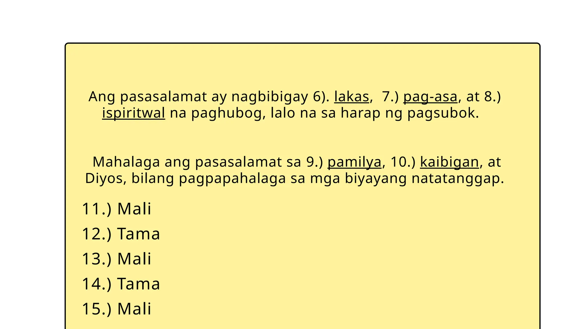 Pagsasalamat ng ESP subject module 1 grade 9 | PPTX