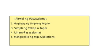 Pagsasalamat ng ESP subject module 1 grade 9 | PPTX