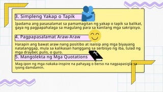 Pagsasalamat ng ESP subject module 1 grade 9 | PPTX