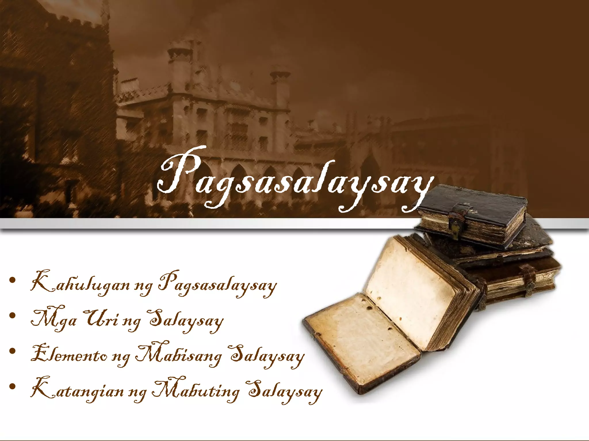 Filipino: Pagsasalaysay | PPT
