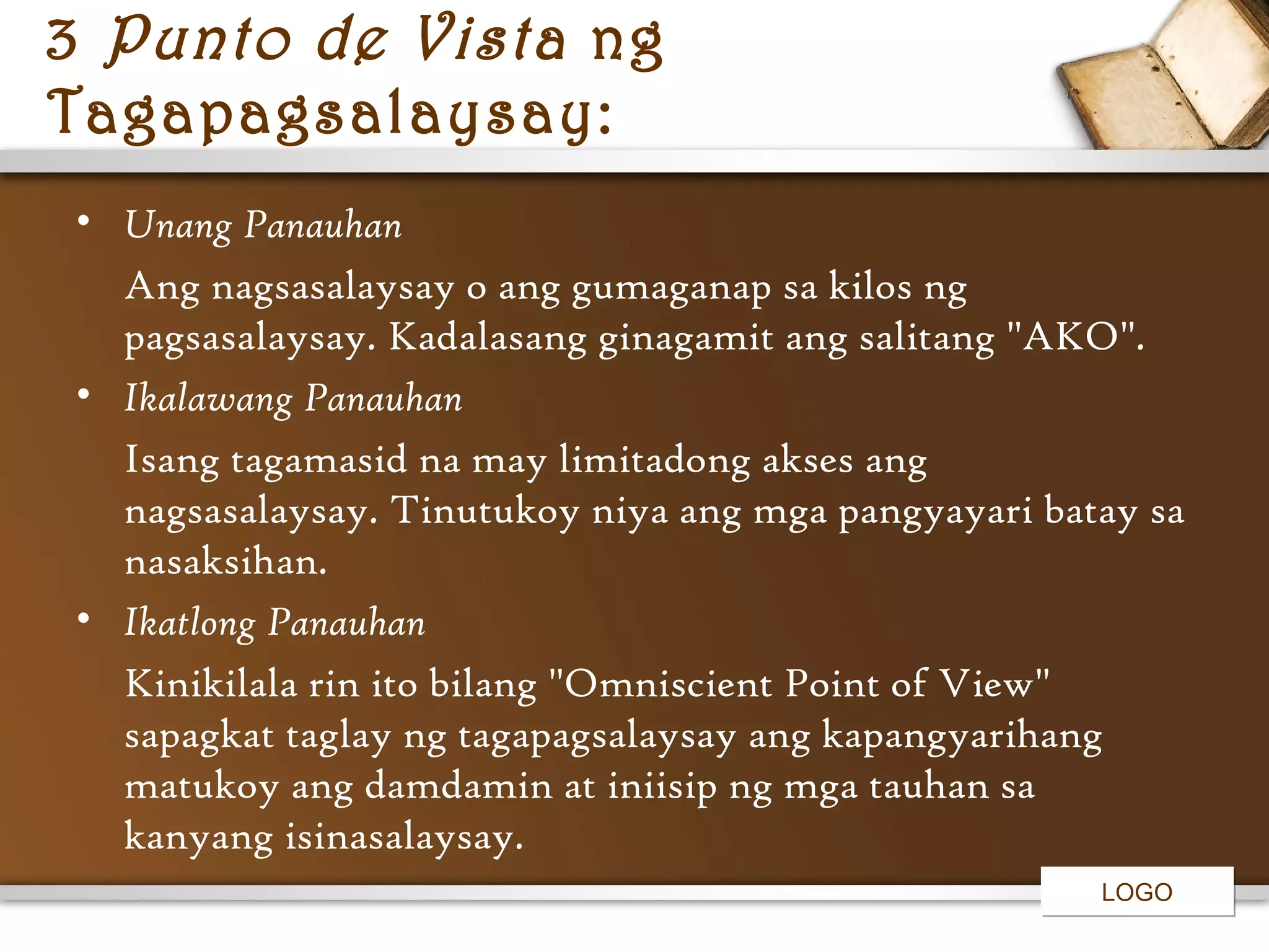 Filipino: Pagsasalaysay | PPT