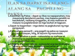 Pagsasalaysay | PPTX