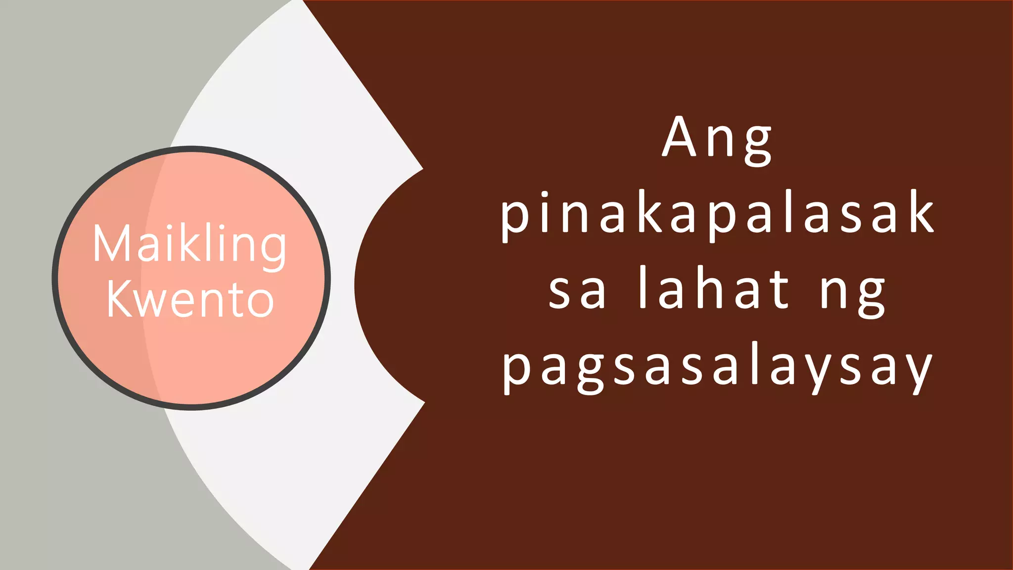 Pagsasalaysay | PPTX