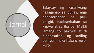 Pagsasalaysay | PPTX