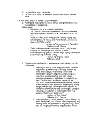 Pagsasalaysay o Naratibo | DOC