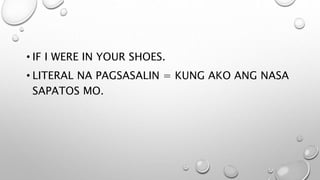 Paghahambing ng Pagsasaling Ingles-Filipino alinsunod sa simulain at ...