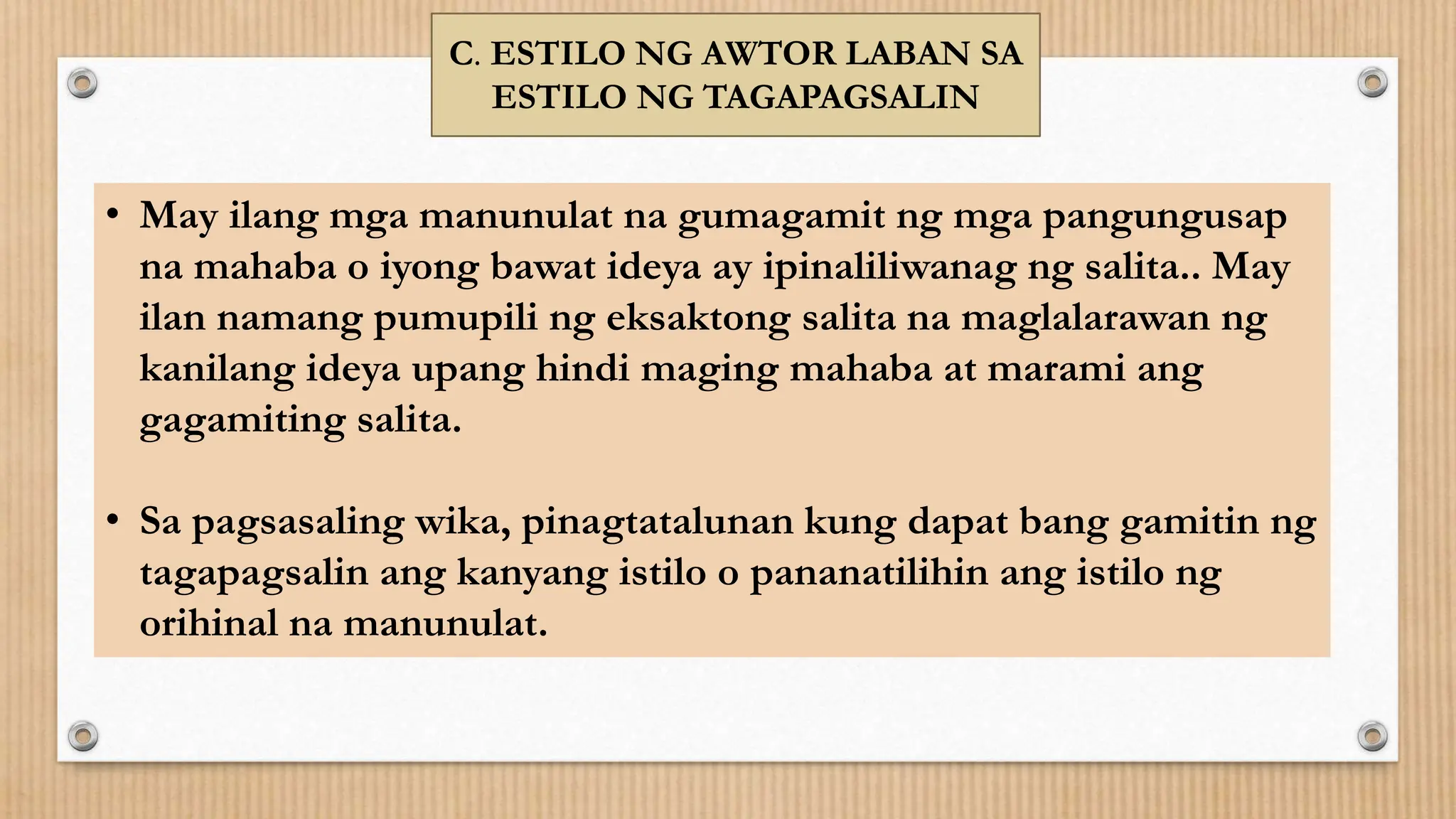 PAGSASALIN wika sa Asignaturang Filipino | PPTX