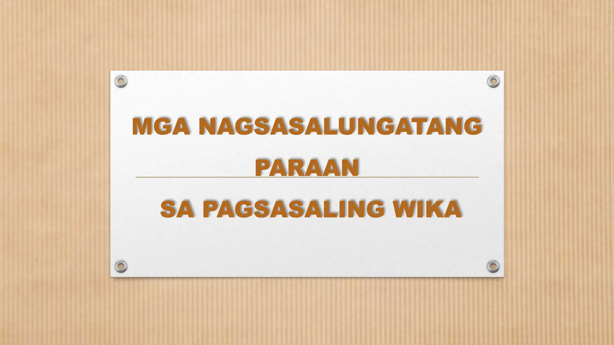 PAGSASALIN wika sa Asignaturang Filipino | PPTX