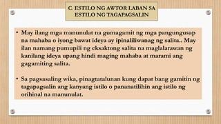 PAGSASALIN wika sa Asignaturang Filipino | PPTX