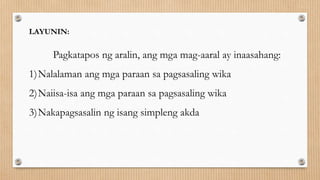 PAGSASALIN wika sa Asignaturang Filipino | PPTX