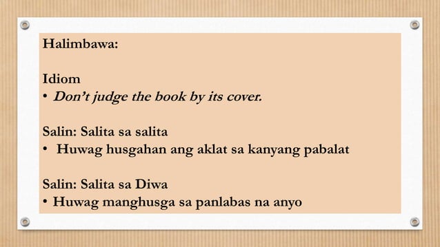 PAGSASALIN wika sa Asignaturang Filipino | PPTX