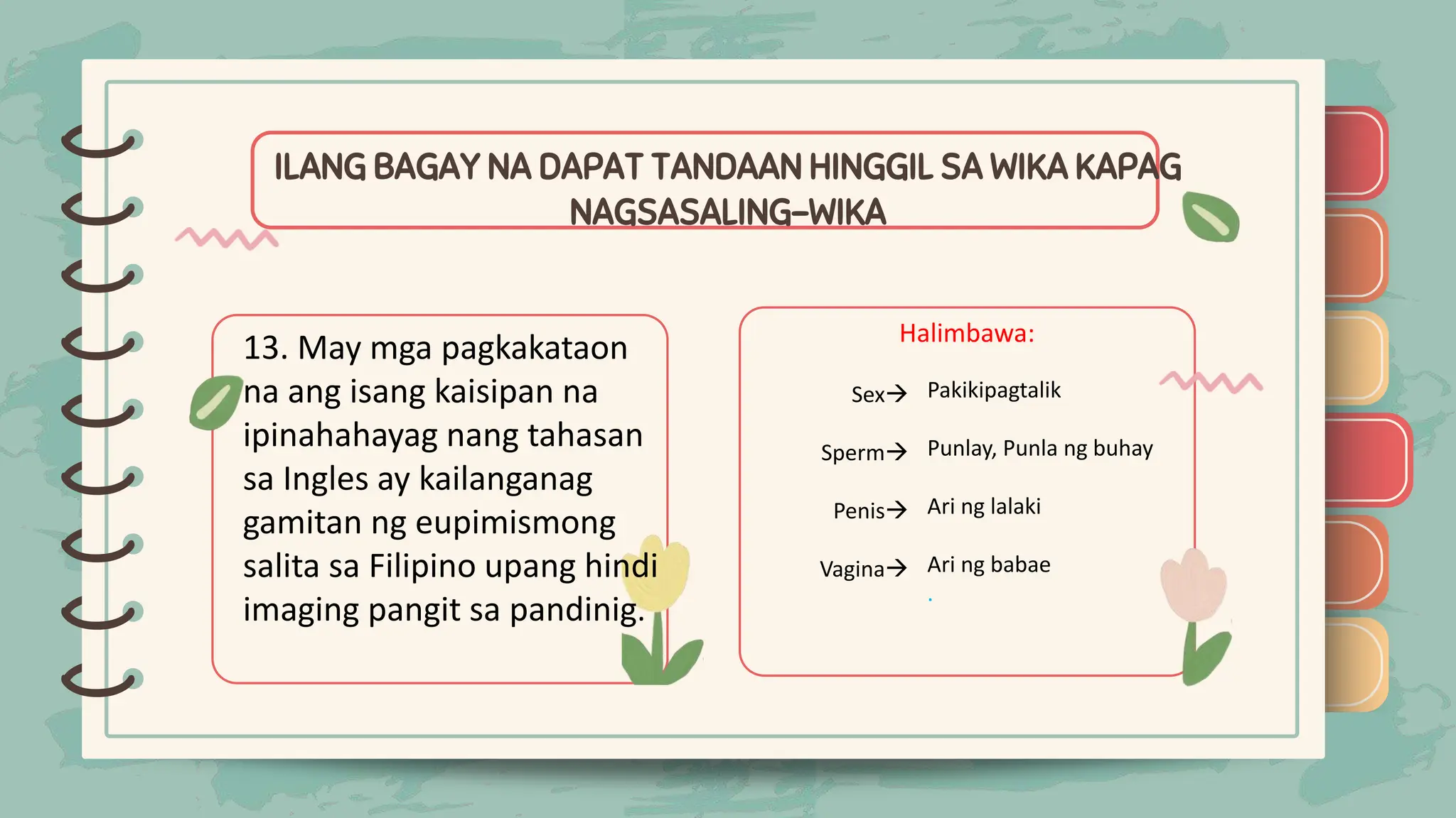 mga simulain sa pagsasaling wika report. | PPTX