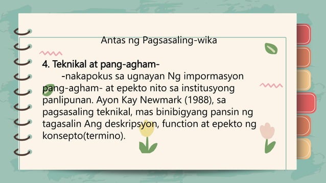 mga simulain sa pagsasaling wika report. | PPTX