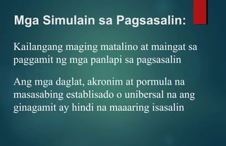 Filipino 10 - Pagsasaling-Wika | PPTX
