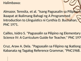 PAGSASALING-WIKA- kahulugan at Kahalagahan | PPTX