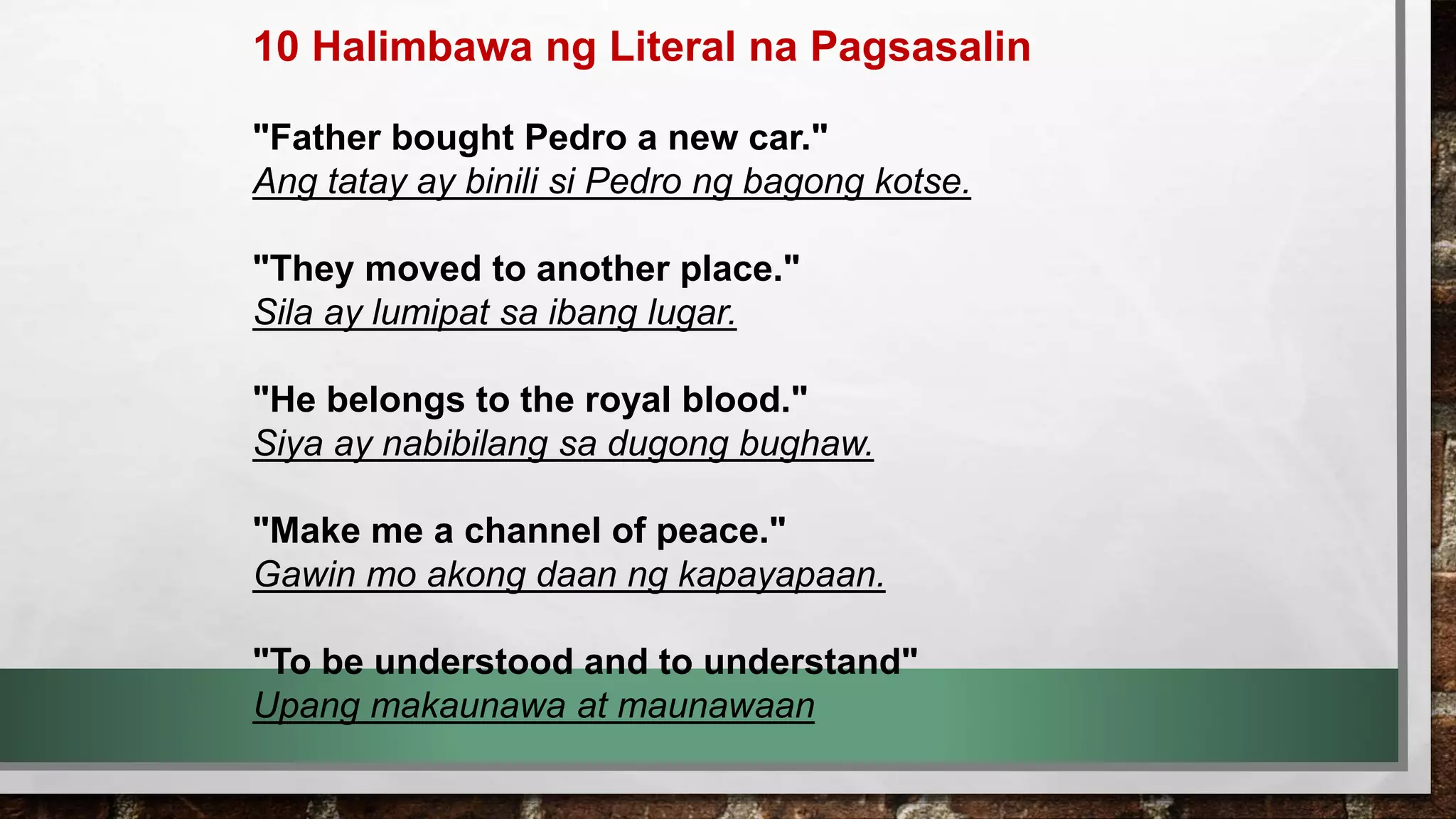 Pagsasaling wika | PPTX