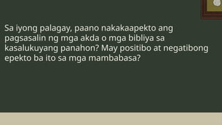 PAGSASALING-WIKA-PPT, katuturan ng pagsasalin | PPTX