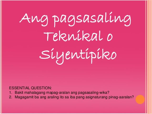 Pagsasaling wika new