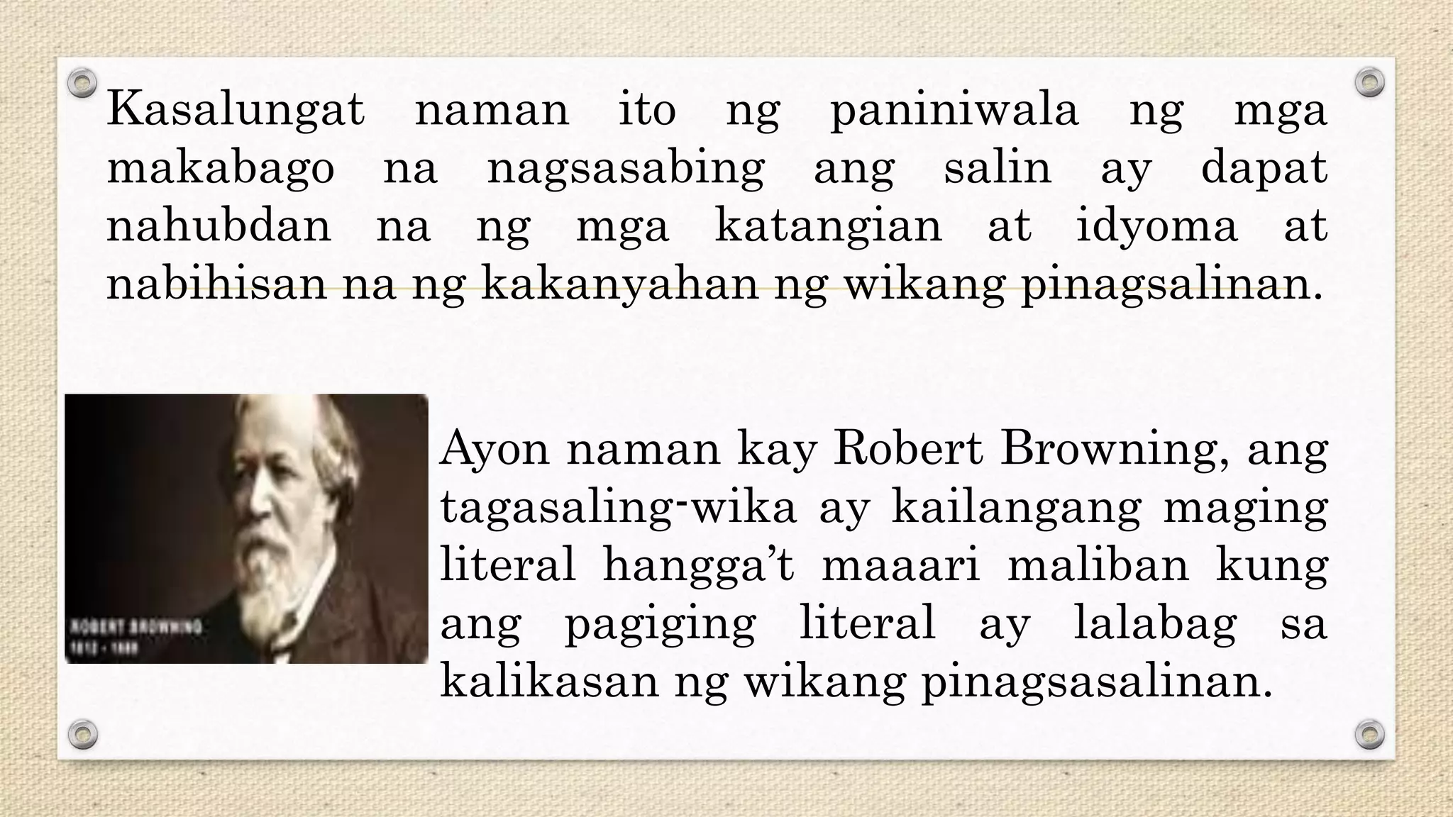 Pagsasaling wika ppt | PPTX