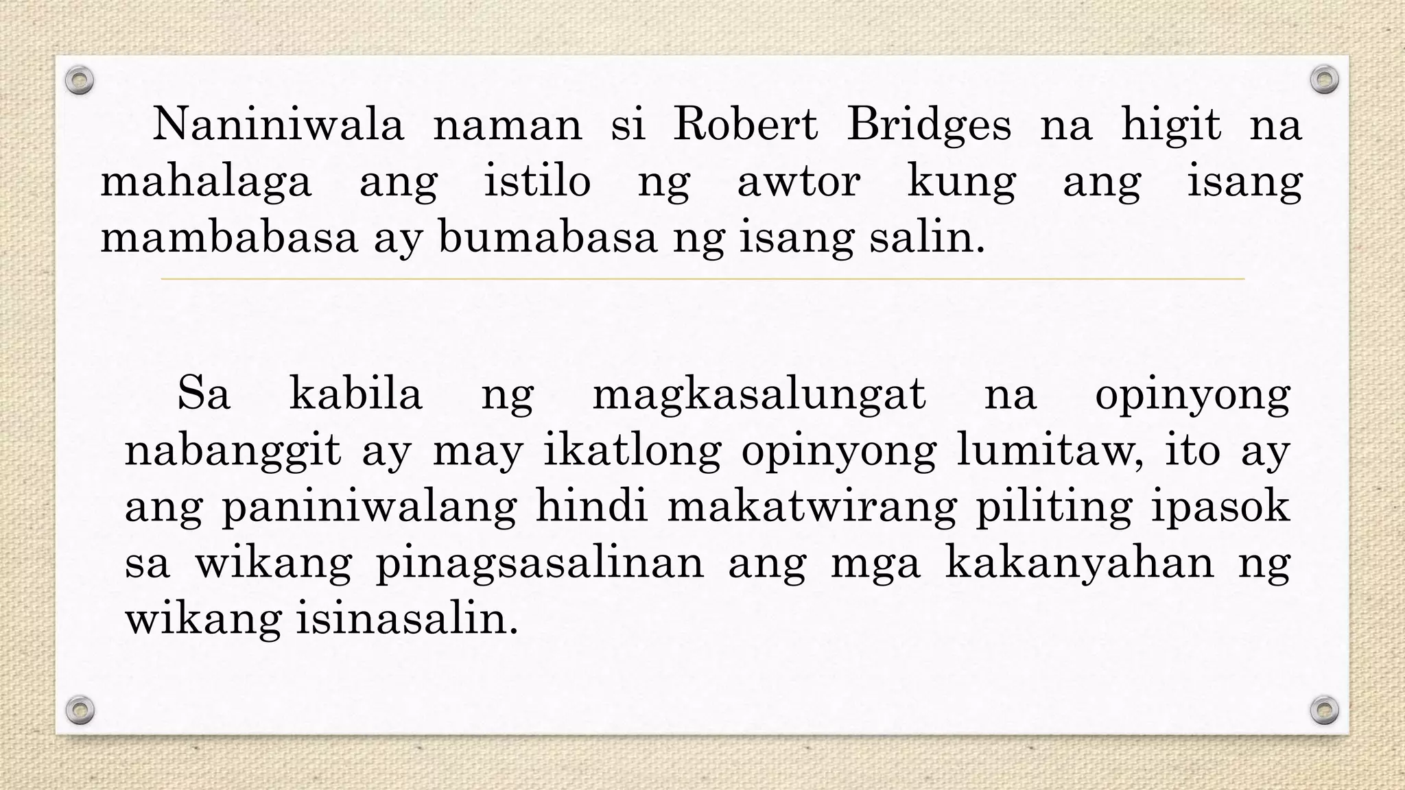 Pagsasaling wika ppt | PPTX