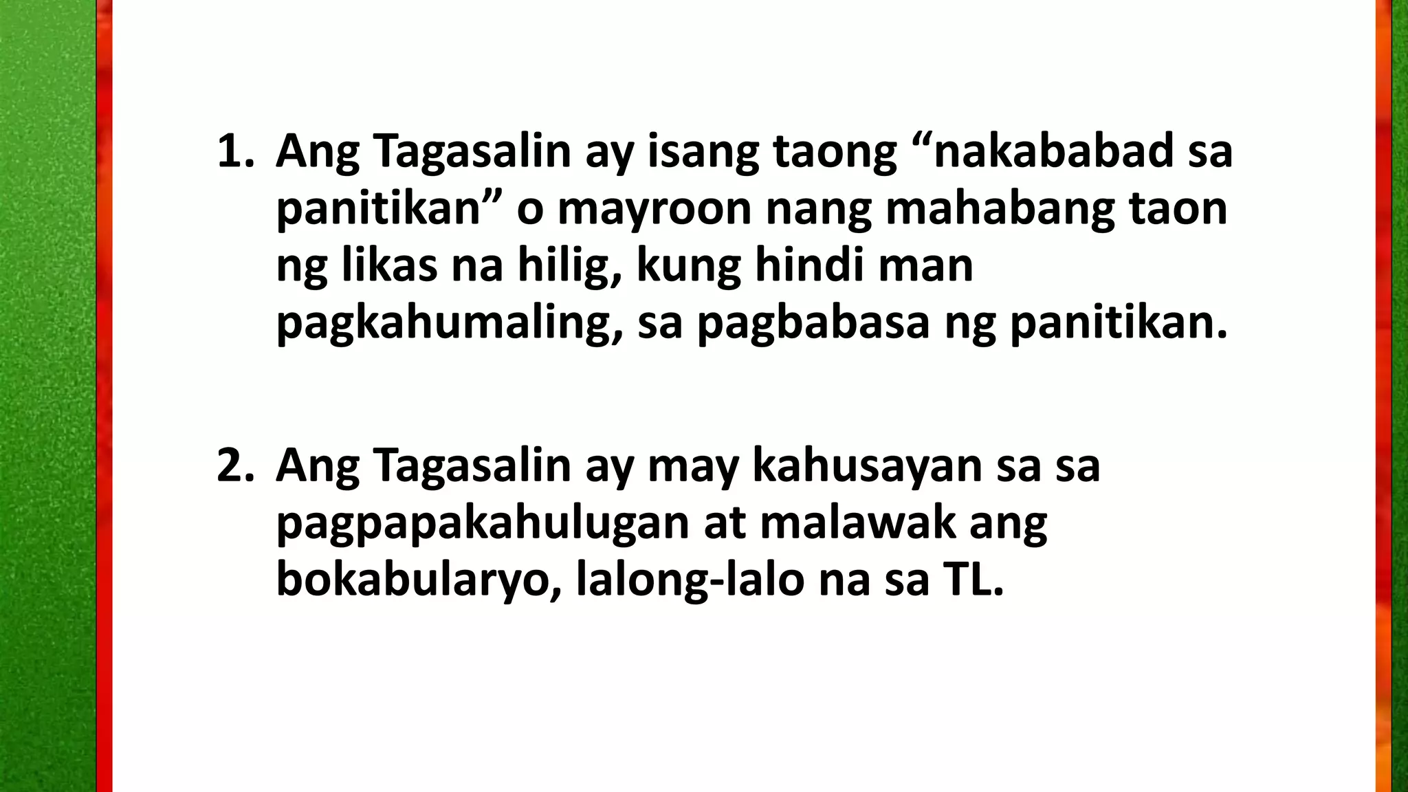 Pagsasalin ng Prosa | PPTX