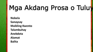 Pagsasalin ng Prosa | PPTX