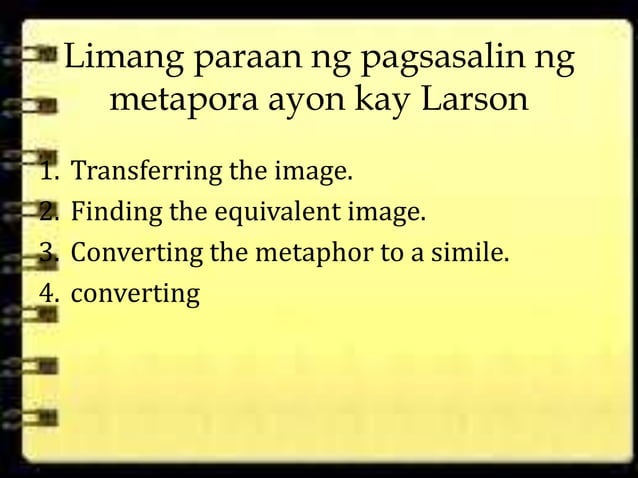 Pagsasalin ng tayutay fil 111 new 123 | PPTX