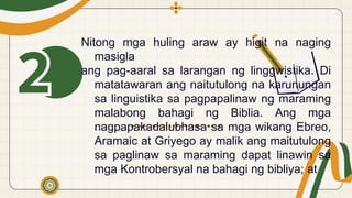 Pagsasalin sa bibliya report ng bibliya.pptx