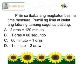pagsasalin sa oras gamit ang minuto.pptx