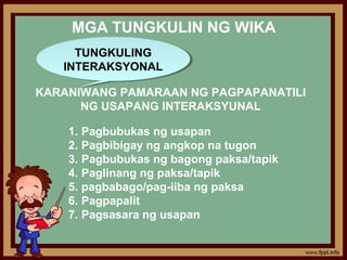 Pagsasalita | PPT