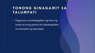 Talumpati:Pagsasalita Sa Talumpati-1.pptx