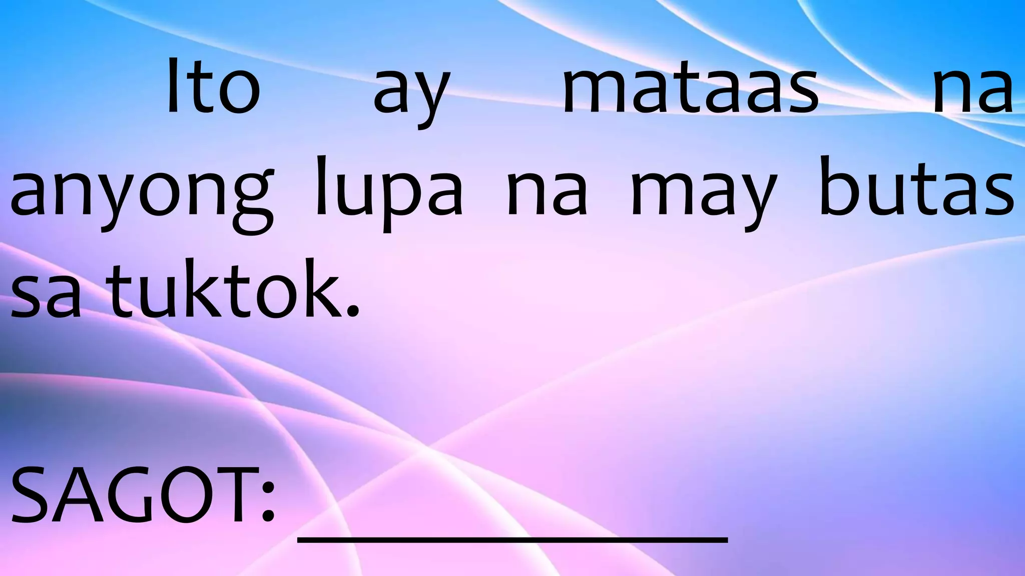 PAGSASANAY ARAL.PAN 1 | PPT