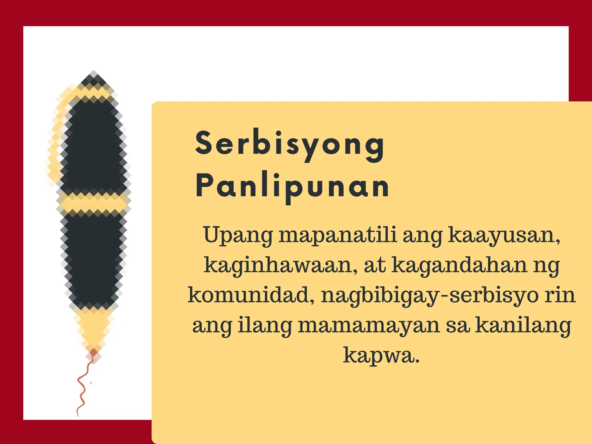 PAGSASANAY SA PAGBASA Mga serbisyo ng Komunidad grade 2 at mga ...